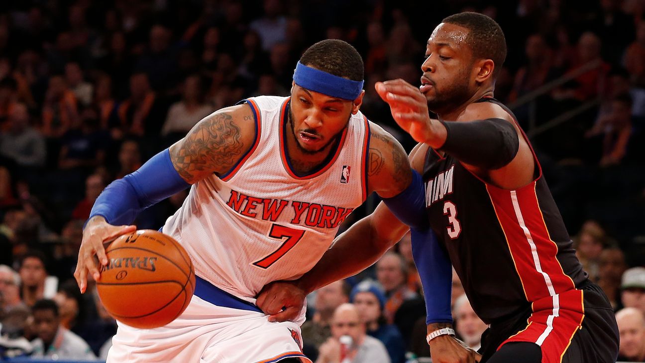 A Anthony le sorprendió que Wade dejara al Heat - ESPN