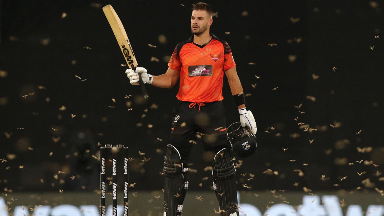 Aiden Markram to captain Sunrisers Hyderabad in IPL 2023 - ESPN