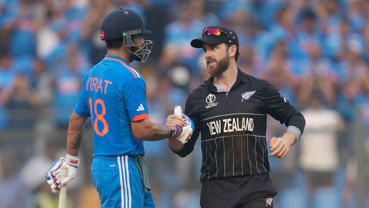 India and New Zealand, the most dominant forces in ICC events - ESPN