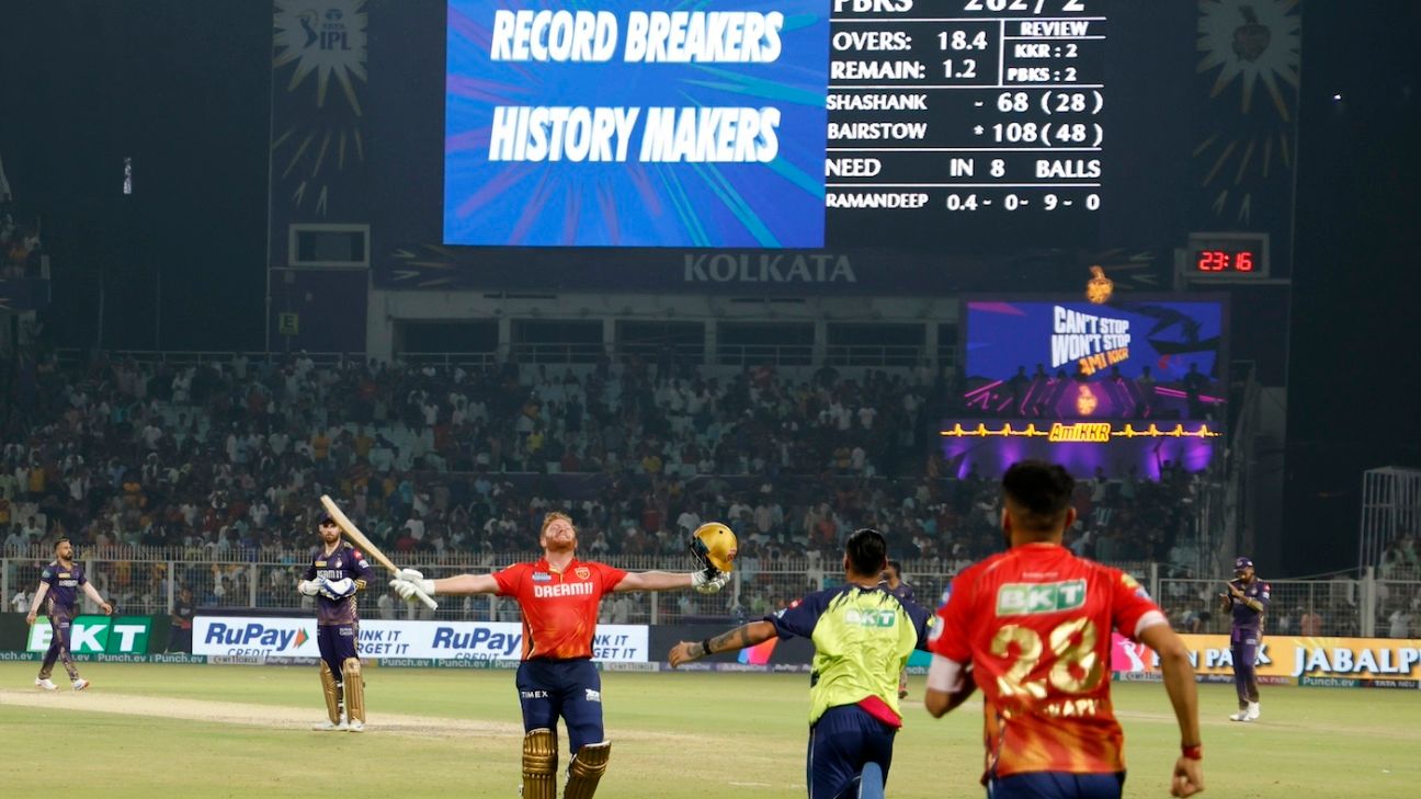 Highest chases in the IPL - RCB's 230 in third place - ESPN