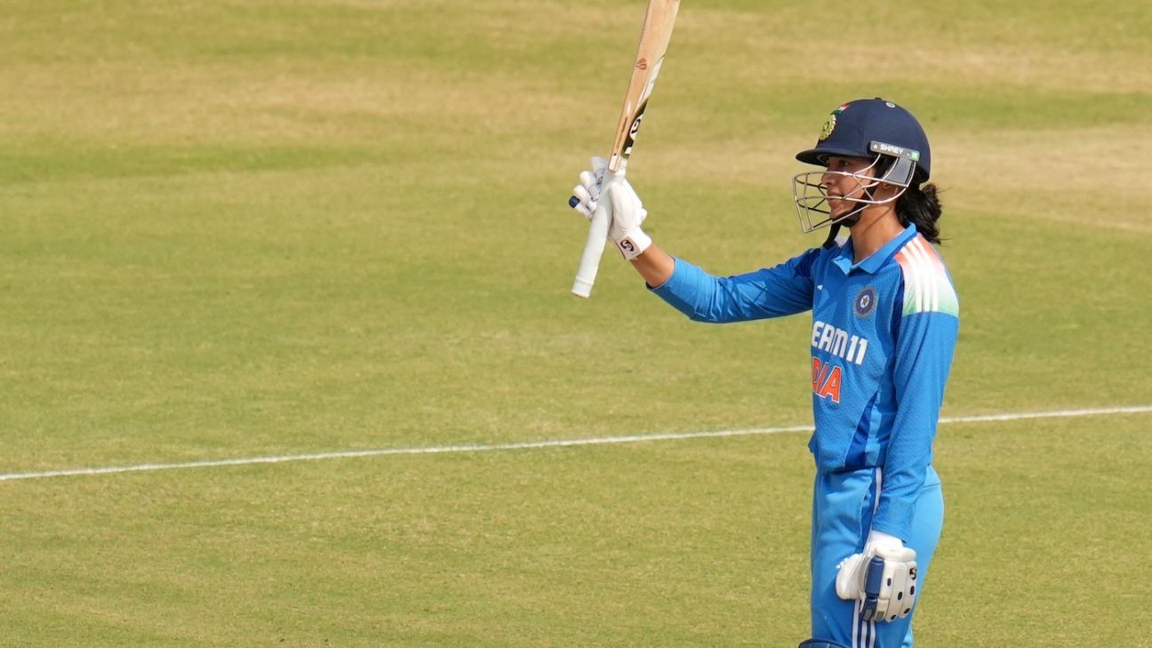 Stats - Mandhana smashes fastest ODI century for India on record ...