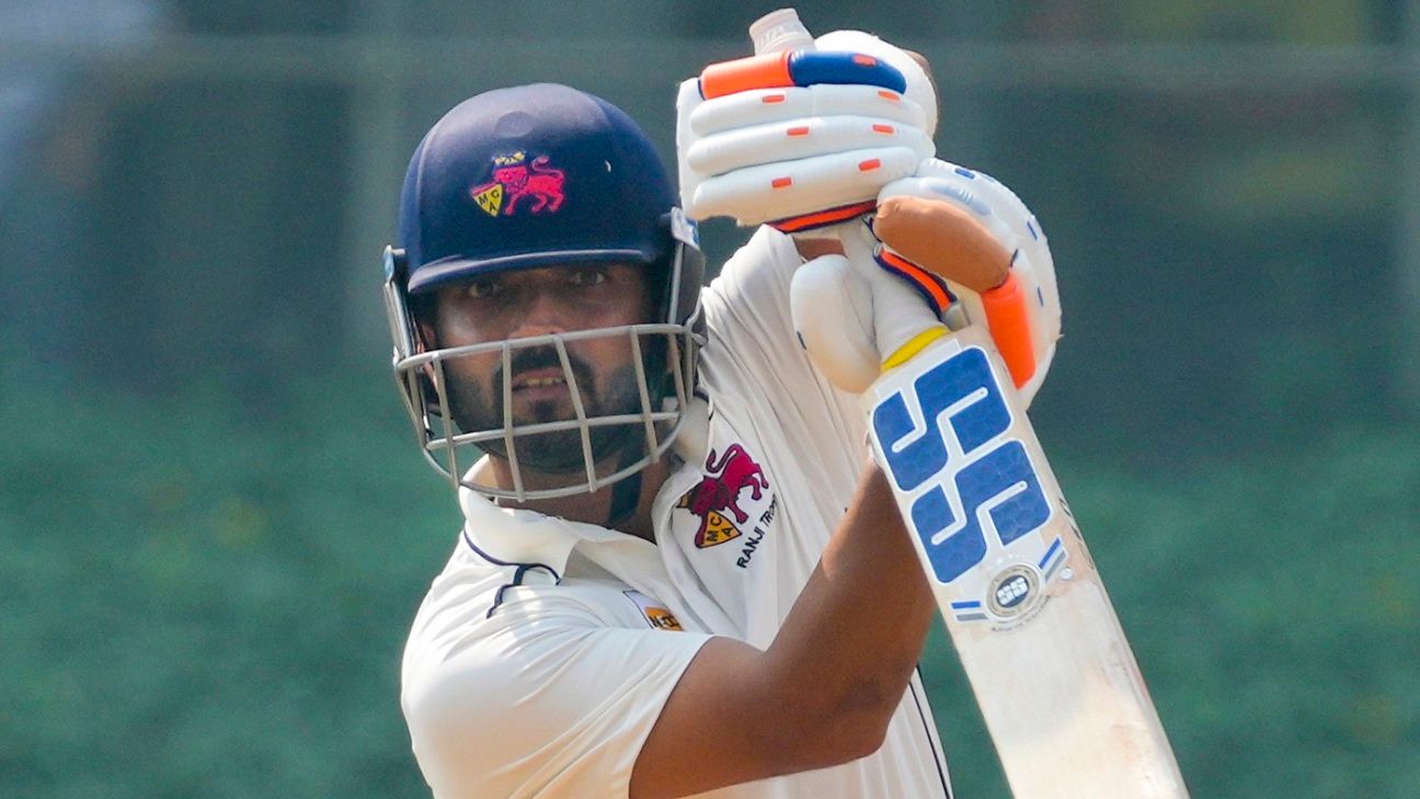Rahane steps down as Mumbai's Ranji Trophy captain - ESPN