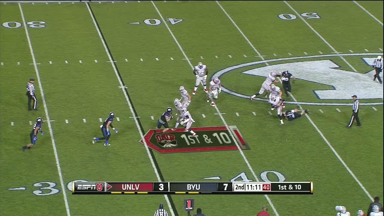 2Q UNLV B. Decker sacked by G. Rowley for -8 yds - ESPN Video