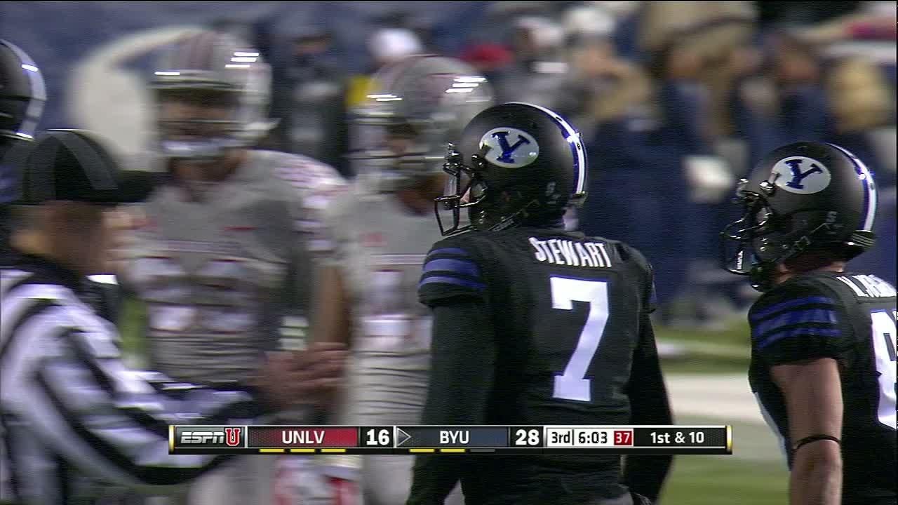3Q BYU C. Stewart run for 25 yds for a 1ST down - ESPN Video