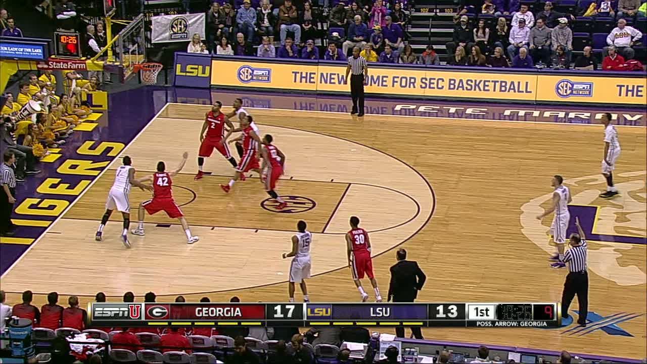 1H LSU J. Patterson made Three Point Jumper. Assisted by T. Quarterman ...