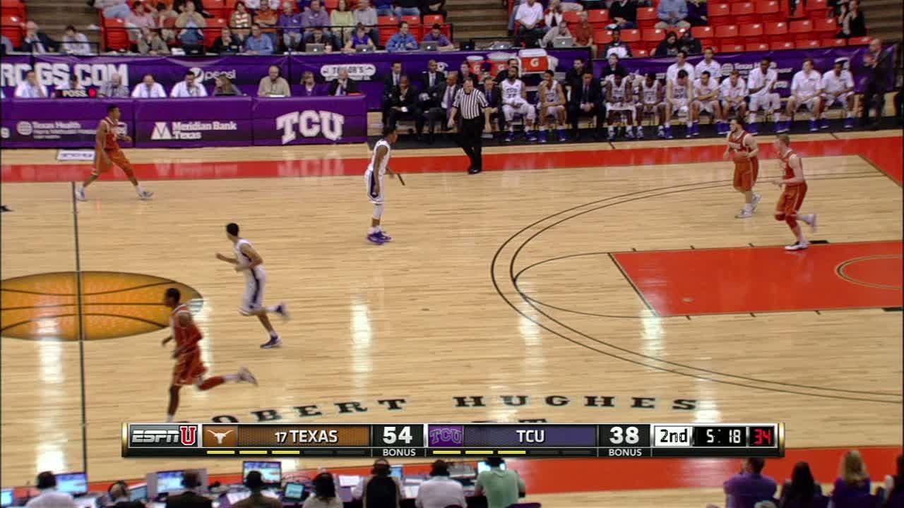 2H TCU A. Fields made Three Point Jumper. - ESPN Video