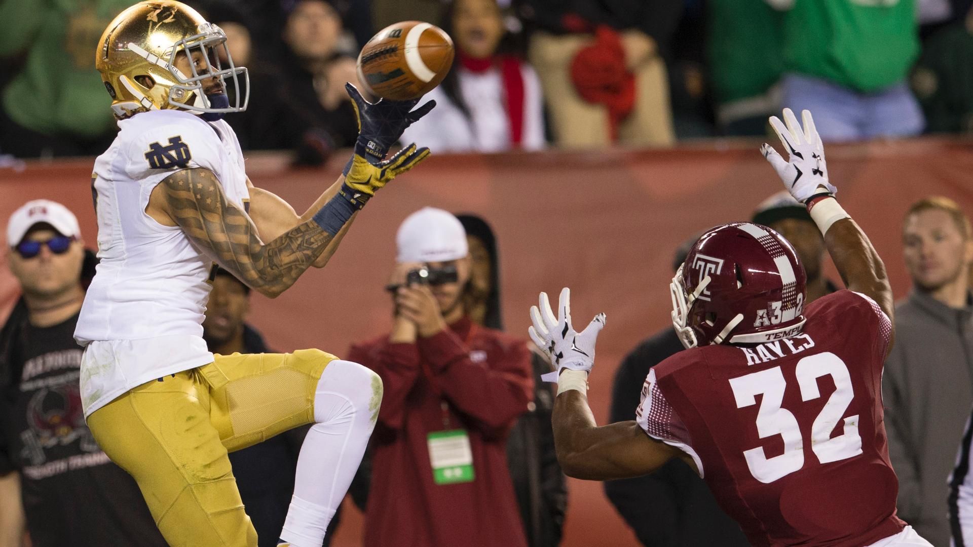 Notre Dame holds off Temple with late touchdown - ESPN Video