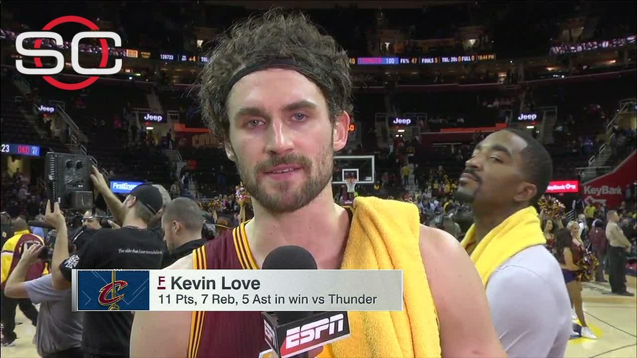 Love photobombed by teammates during interview - ESPN Video