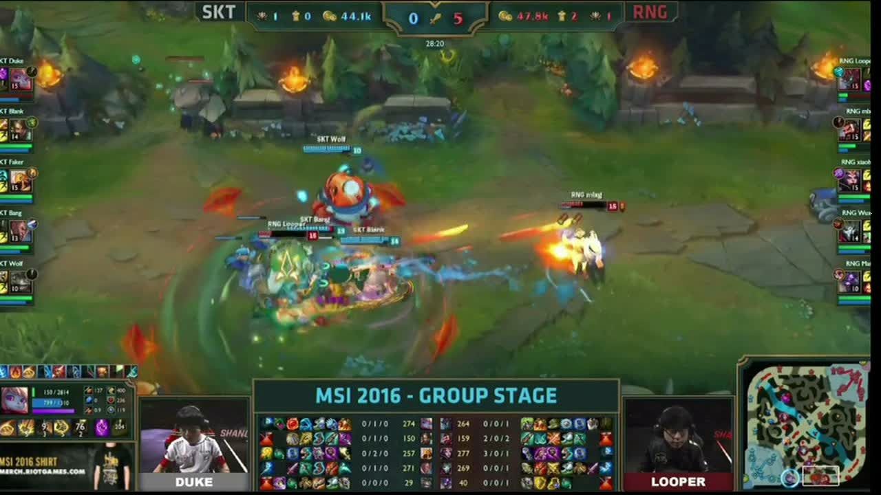 LoL Mid-Season Invitational: Group Stage: SKTelecom T1 vs Royal Never Give Up - ESPN Video