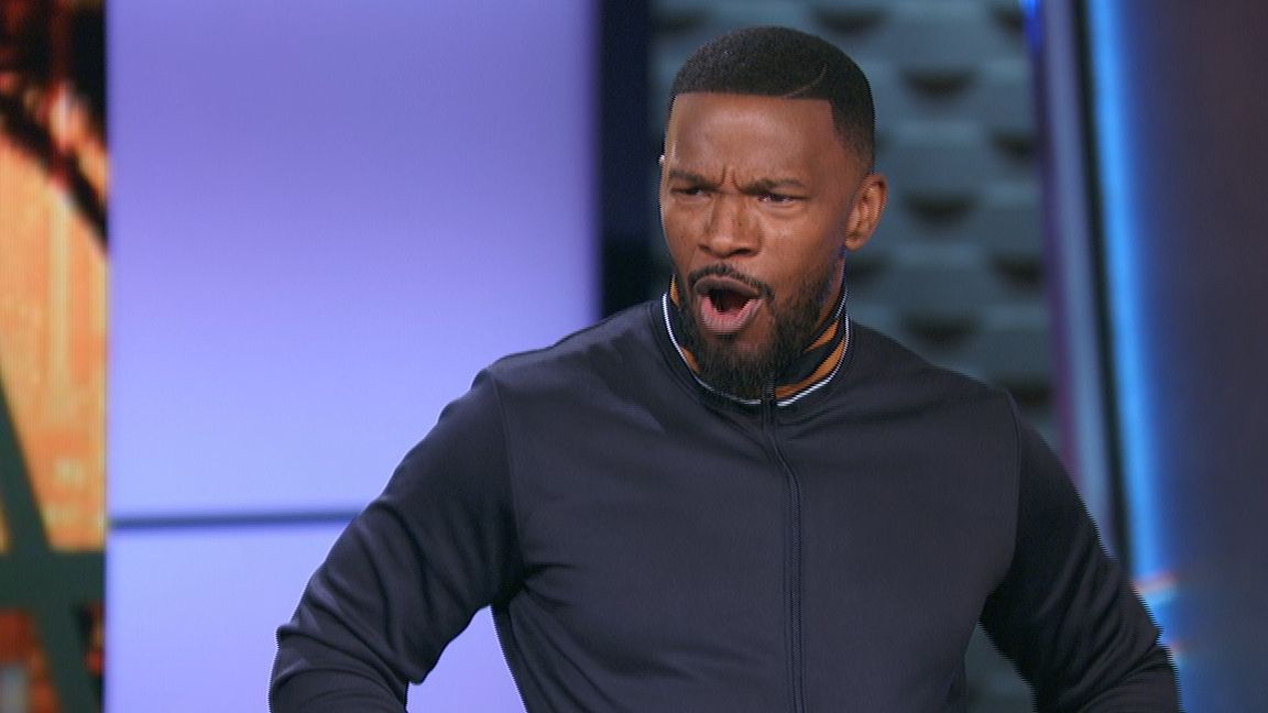 Jamie Foxx does spot-on LeBron impression - ESPN Video
