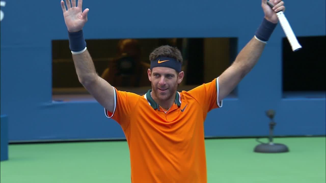 Del Potro eliminates Isner in quarterfinals at US Open - ESPN Video