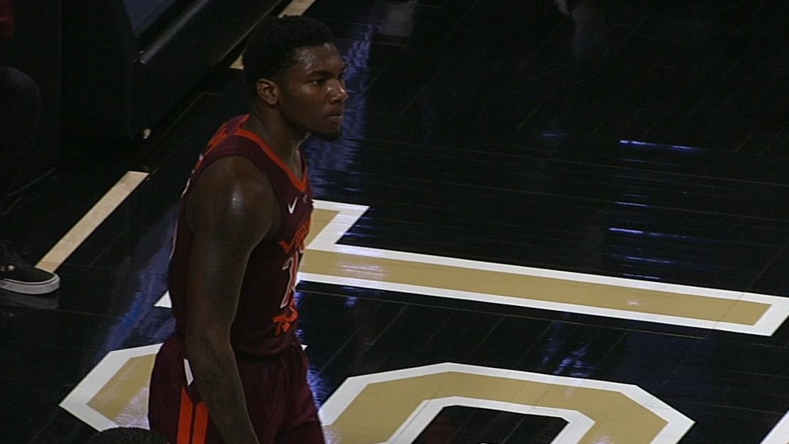 Virginia Tech's Radford stares down opponent after posterizer - ESPN Video