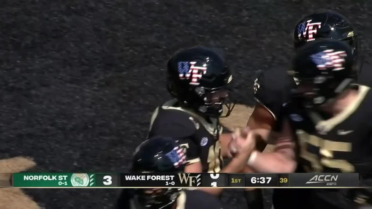 Sam Hartman Crosses Goal Line For 4 Yard Rushing Touchdown Espn Video