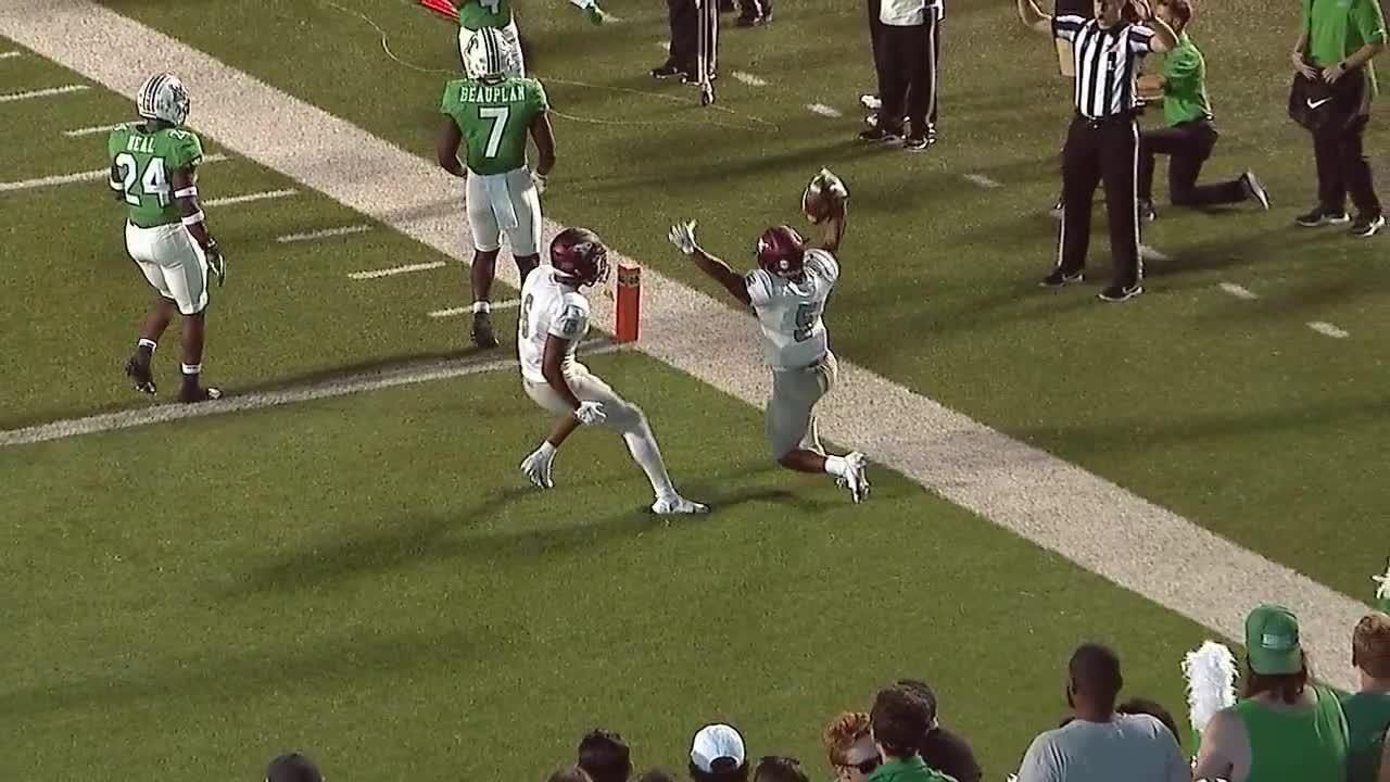 Davius Richard with 4-yard touchdown Pass to Collier Mookie vs ...