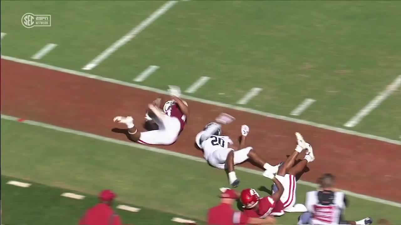 Dominique Johnson breaks off 48-yard carry vs. Georgia Southern - ESPN ...