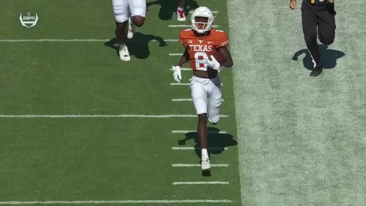 Texas electrifies with 75-yard TD on opening play - ESPN Video