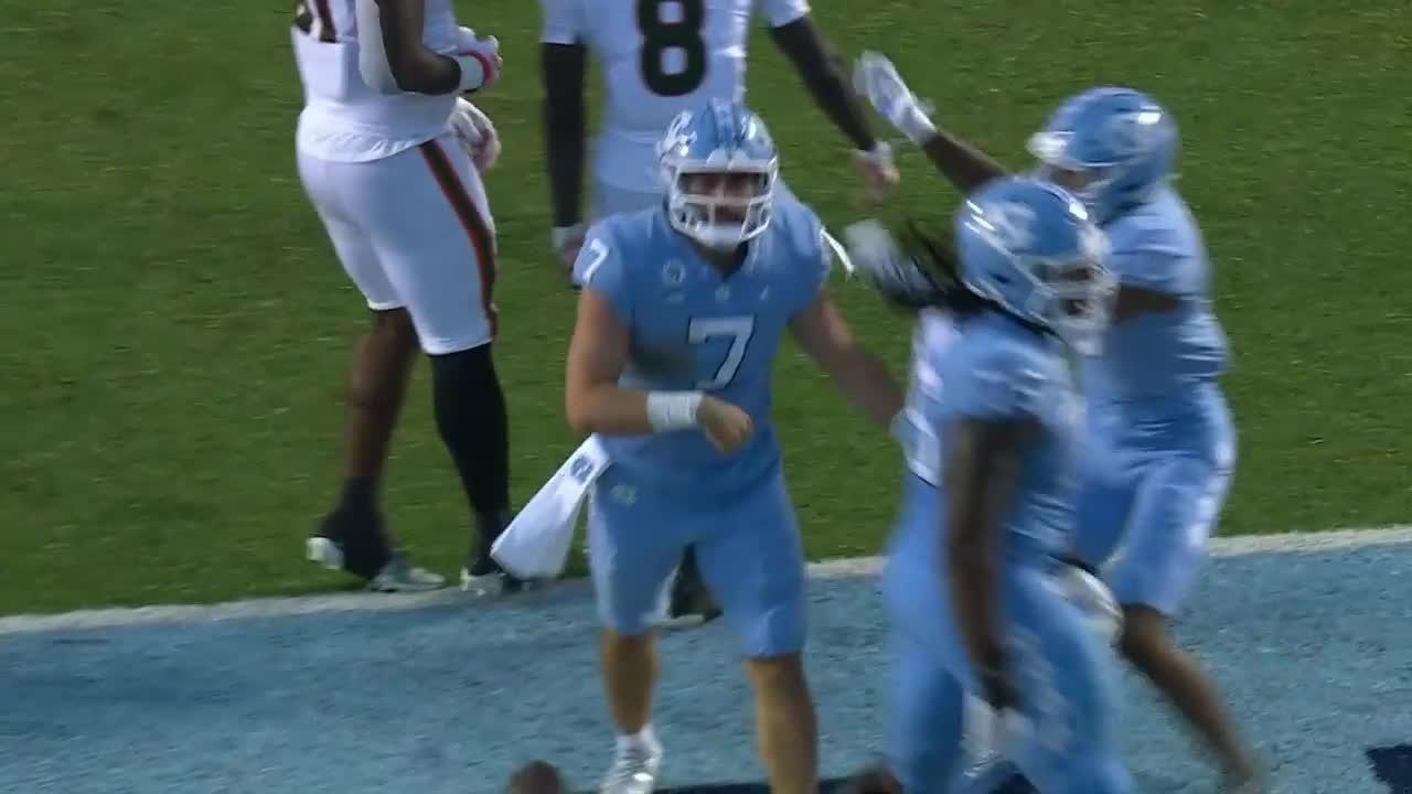 Sam Howell runs and spins his way in for an 11-yard touchdown - ESPN Video