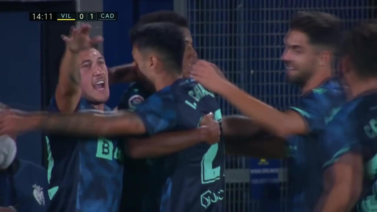 Cadiz strikes first in the 14th minute - ESPN Video