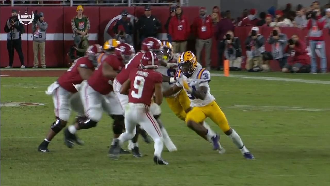 LSU's defense comes up with huge strip-sack fumble recovery - ESPN Video