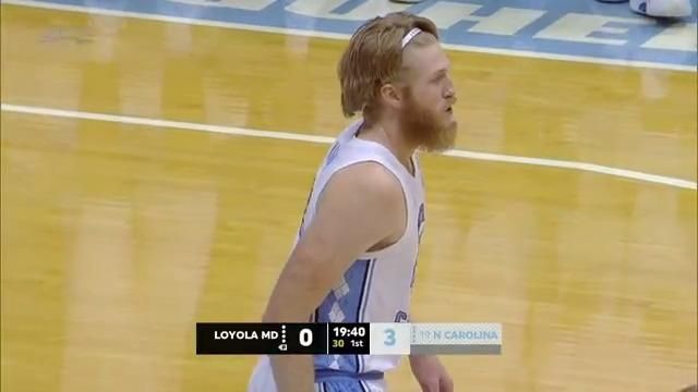 Manek starts off his UNC career with a 3 - ESPN Video