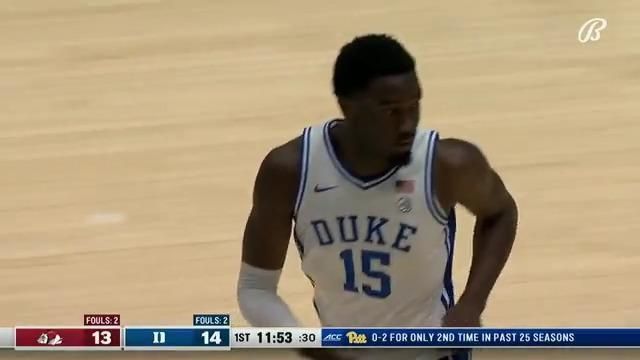 Mark Williams rises for emphatic Duke slam - ESPN Video