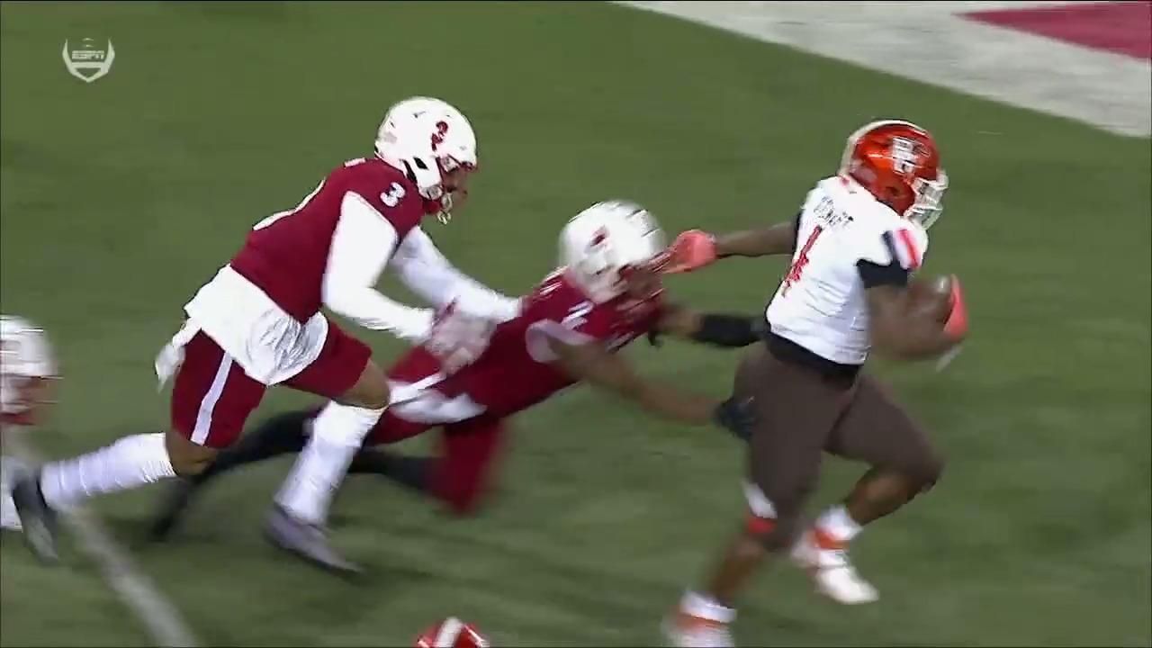 Stewart sheds multiple defenders for 62-yard Bowling Green TD - ESPN Video