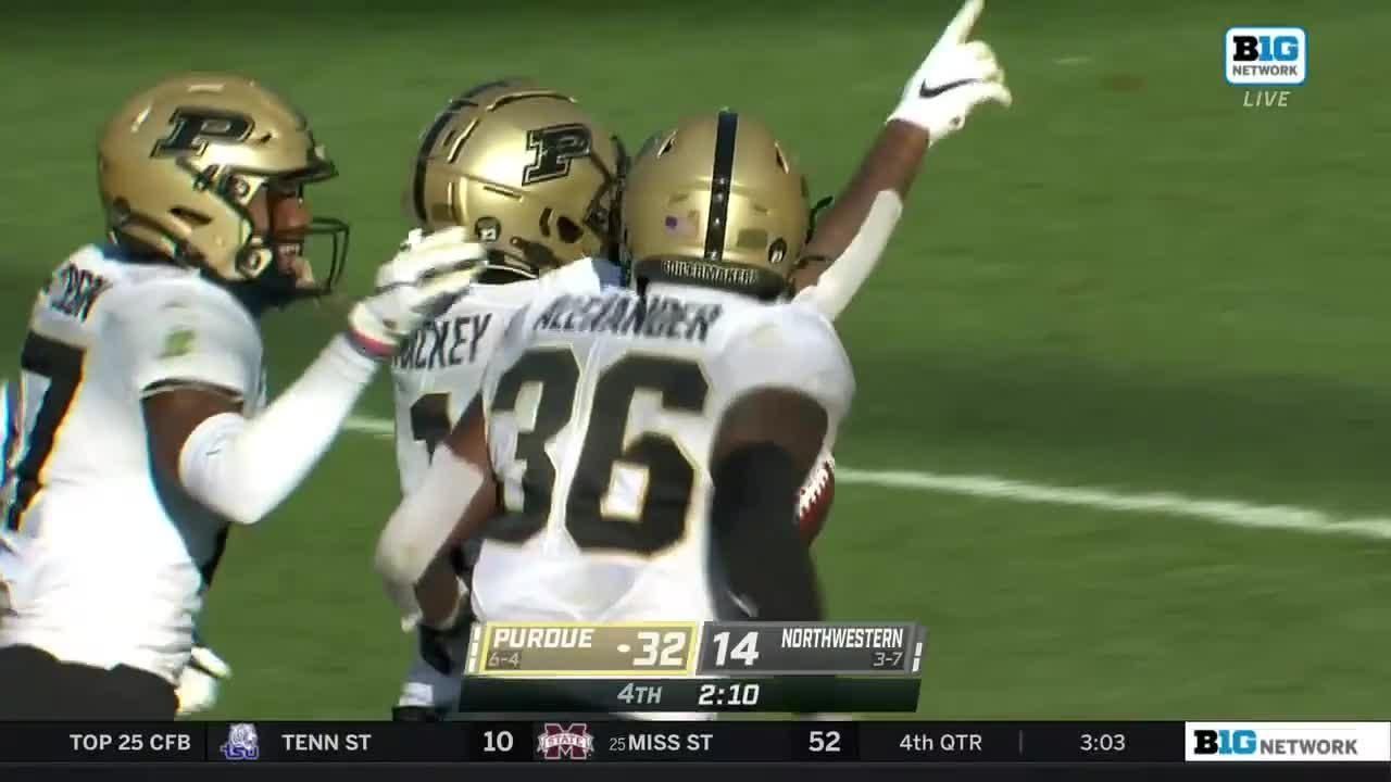 Dedrick Mackey's INT seals the victory for Purdue - ESPN Video