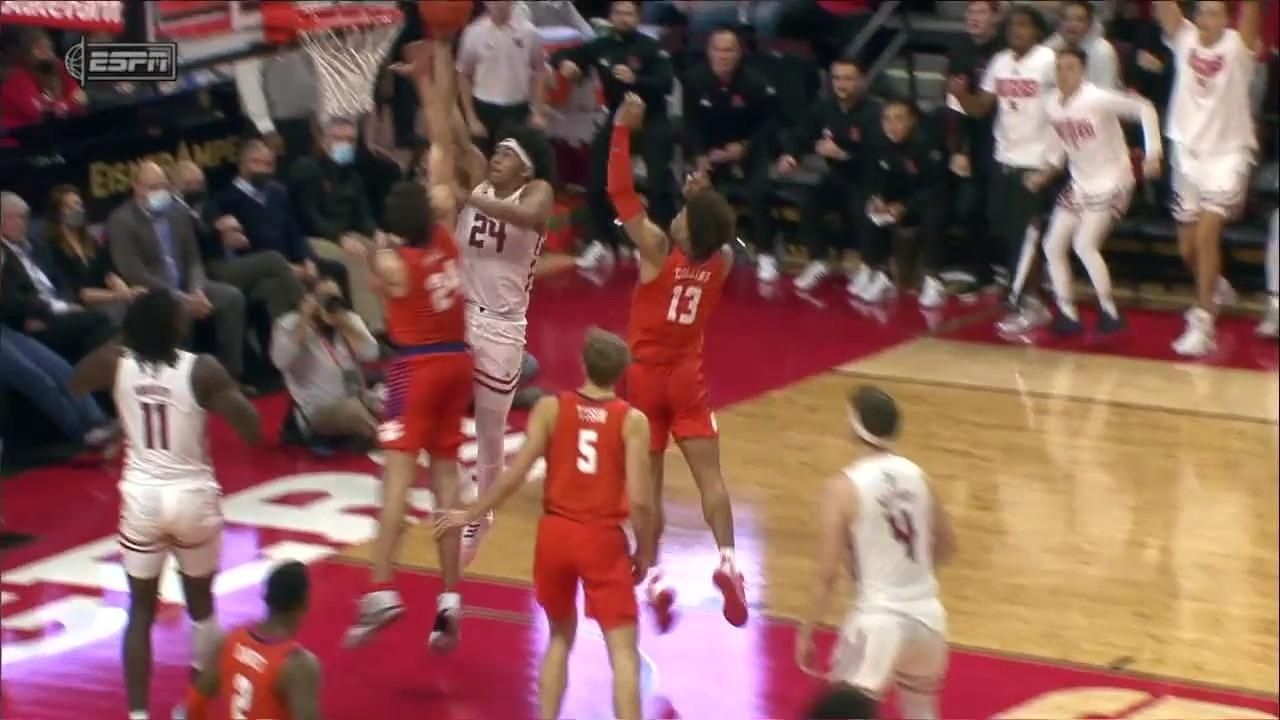 Ron Harper Jr. throws down ferocious jam for Rutgers - ESPN Video