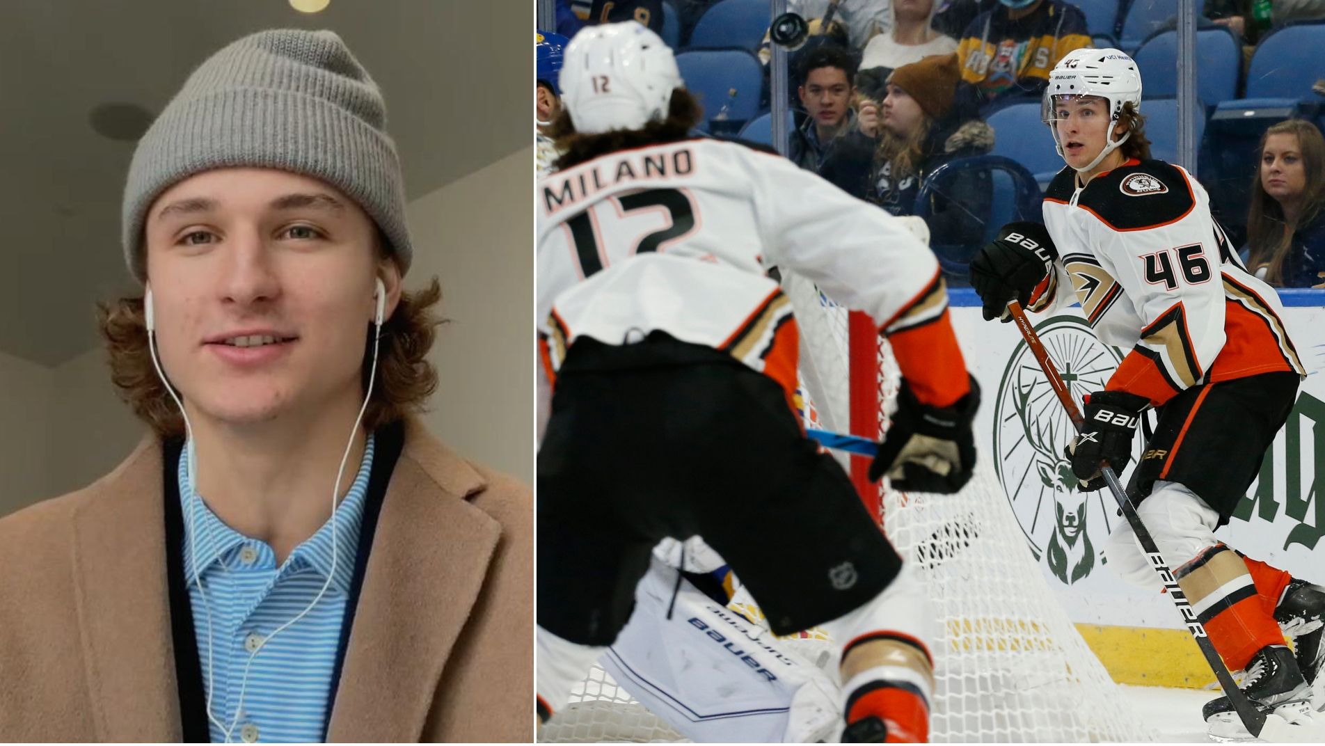 Trevor Zegras breaks down his unbelievable alley-oop assist - ESPN Video