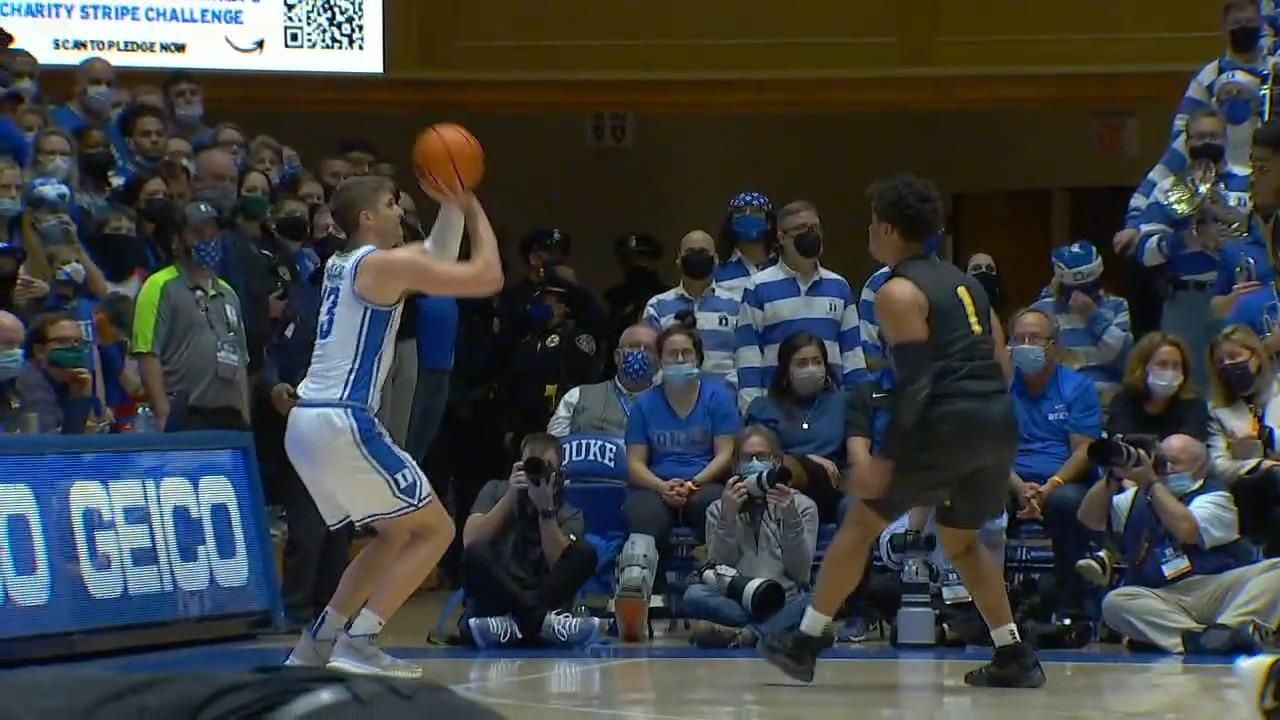 Joey Baker knocks down a big 3 for Duke - ESPN Video