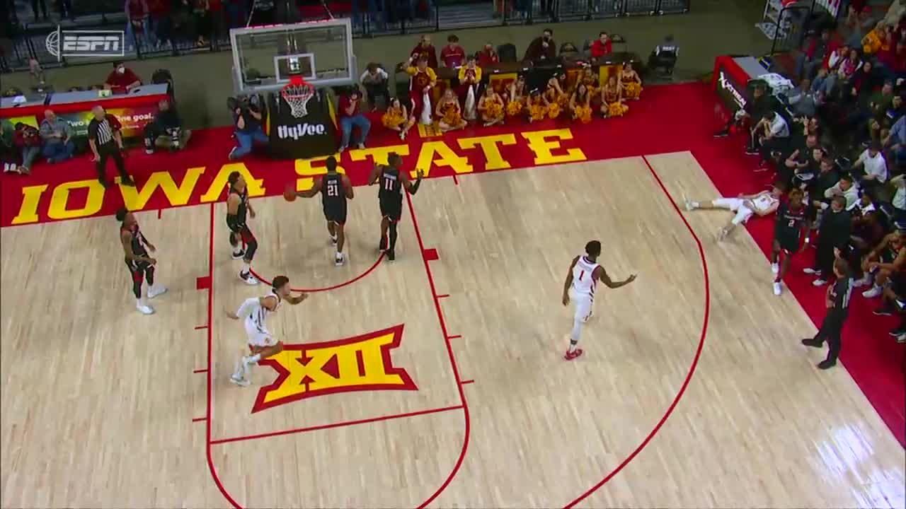 Aljaz Kunc gets deep and-1 to fall - ESPN Video