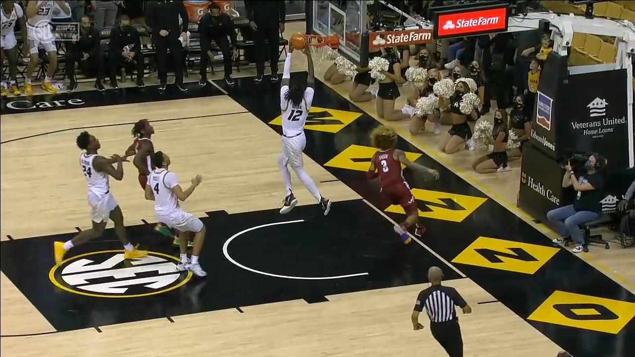 Missouri punctuates upset win over Bama on Gordon's slam - ESPN Video