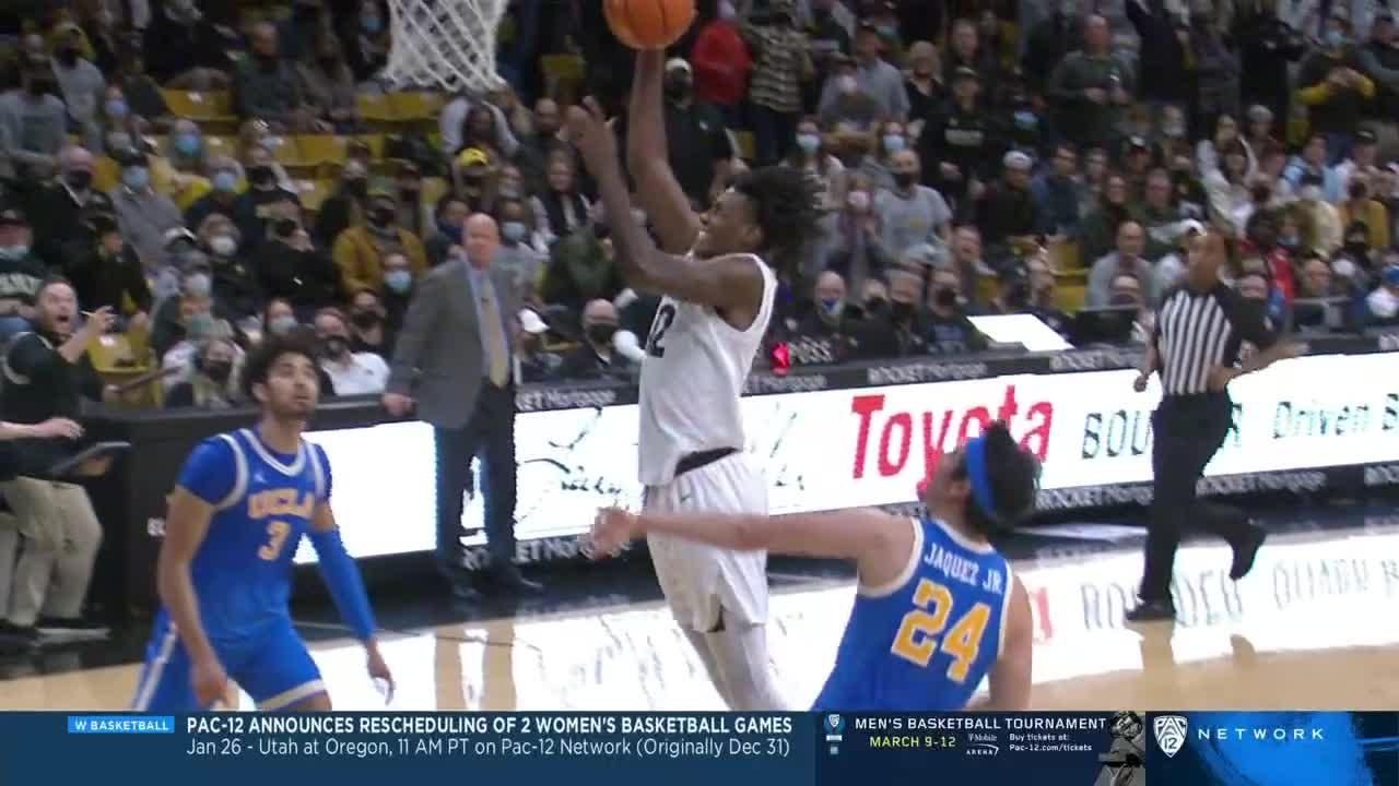 KJ Simpson sends a dime to Jabari Walker who drives for the and-1 ...