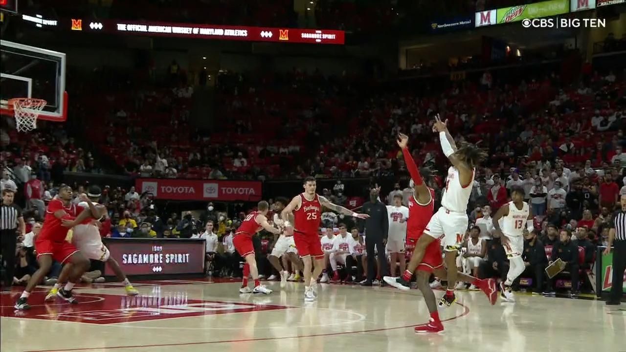 Fatts Russell sinks deep 3 in Maryland's win over Ohio State - ESPN Video