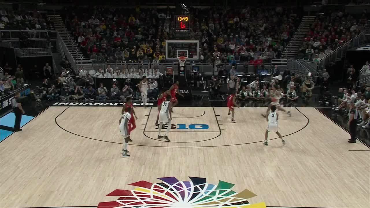 Malik Hall beat the shot clock with a nice jumper - ESPN Video