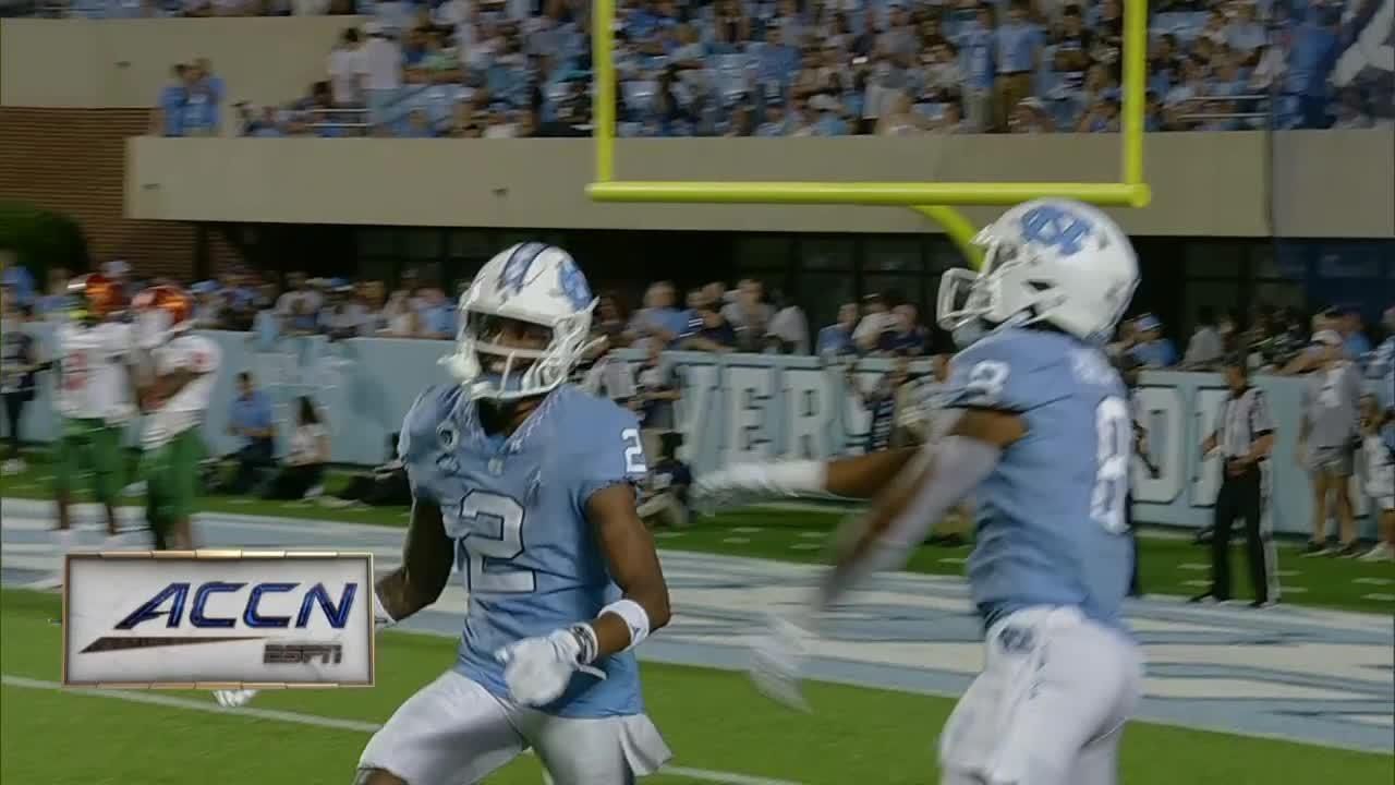 Drake Maye throws 4-yard touchdown pass to Gavin Blackwell - ESPN Video