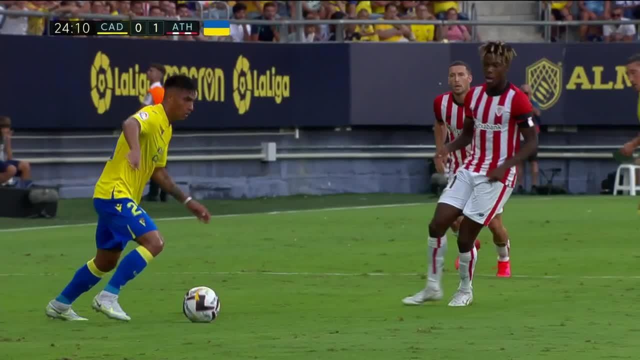 Iñaki Williams goal 24th minute Cádiz 0-1 Athletic Bilbao - ESPN Video