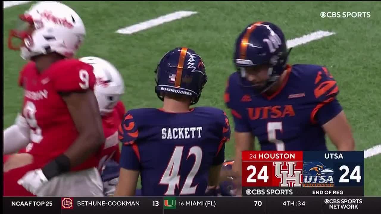 UTSA sends it to OT with an incredible drive for a FG - ESPN Video