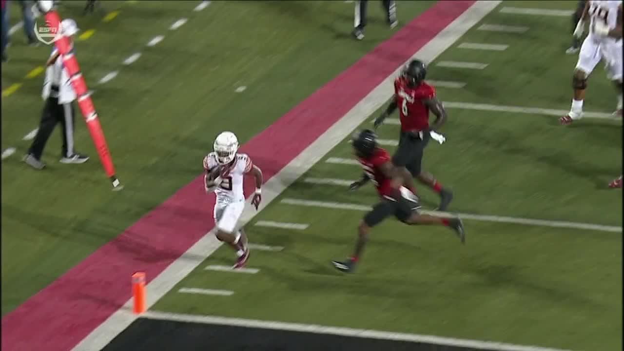 Lawrance Toafili turns the corner and finds pay dirt for an FSU TD ...