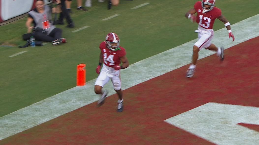 Brian Branch returns a punt for a 68-yard TD - ESPN Video