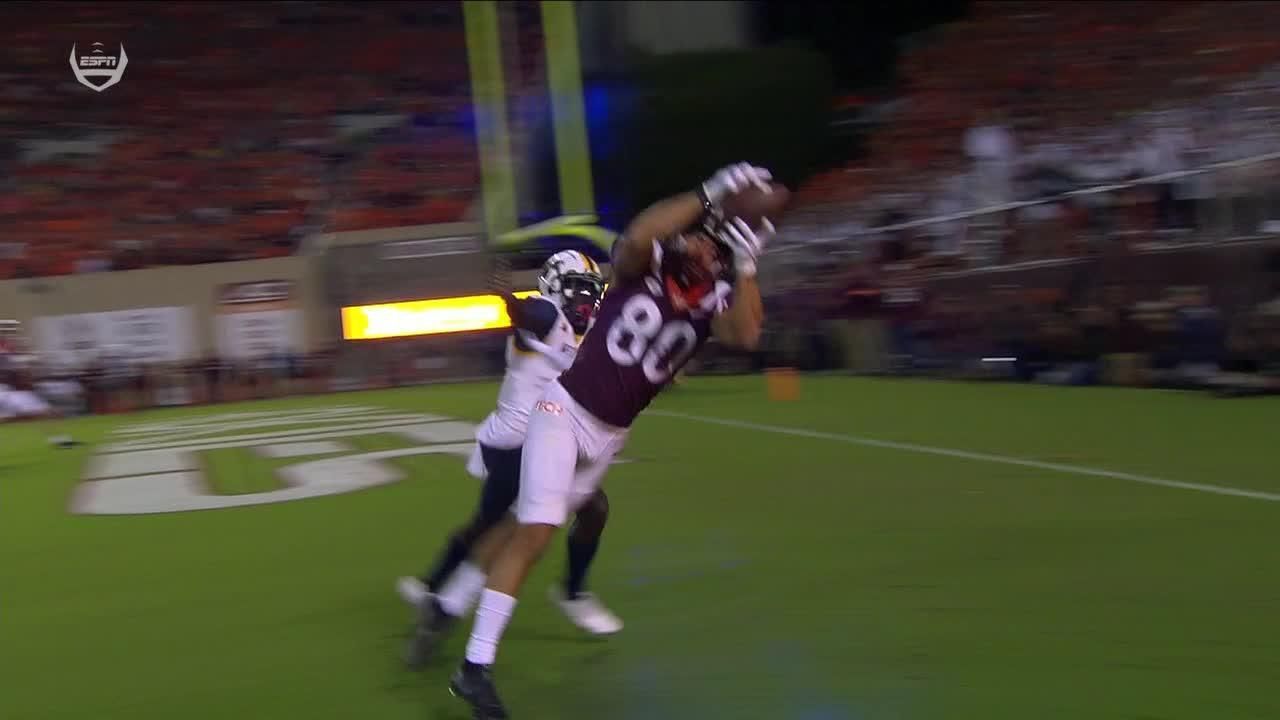VT's Kaleb Smith hauls in dime from Grant Wells for TD - ESPN Video