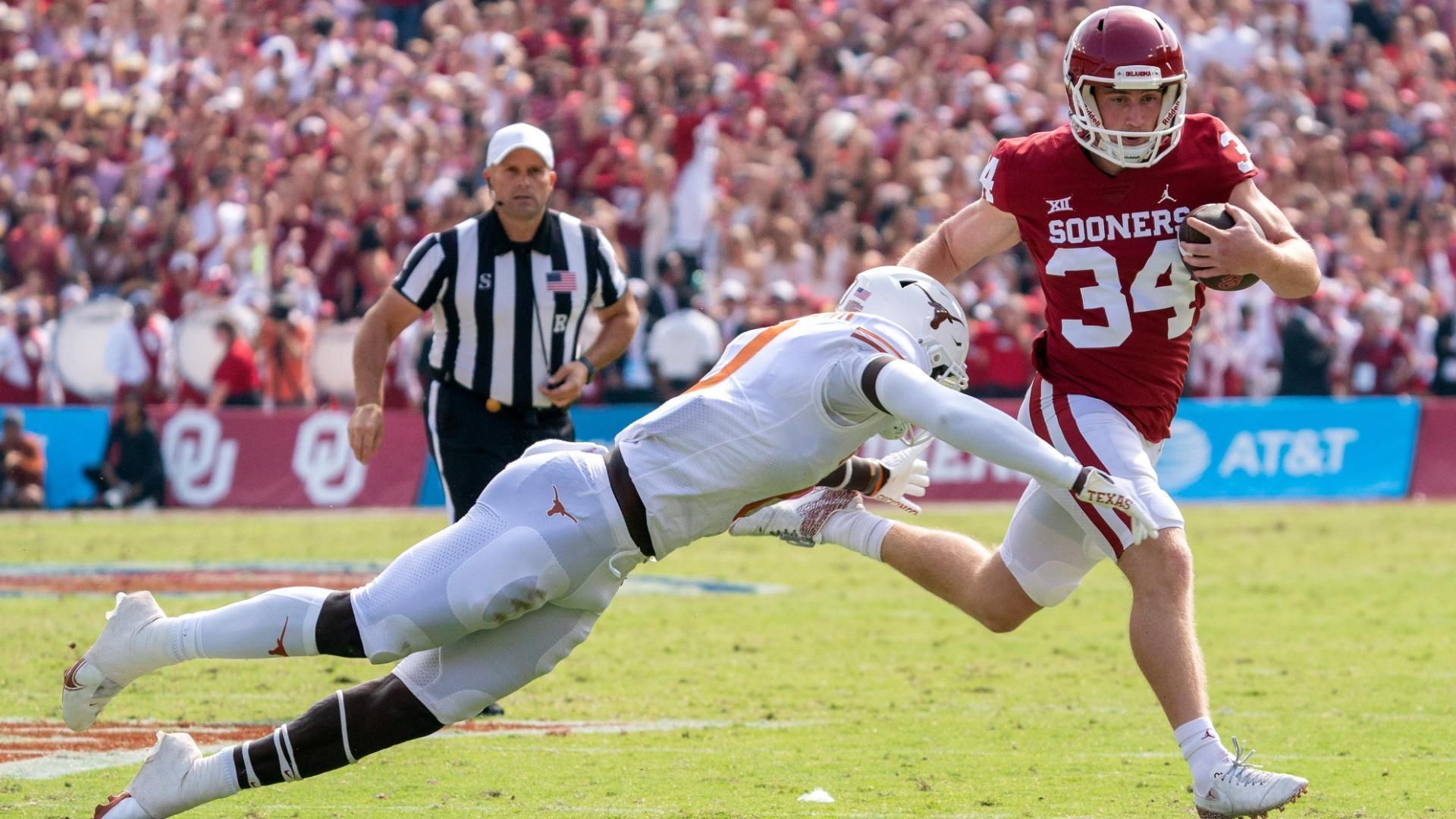 Oklahoma converts on 4th down with nice fake FG - ESPN Video