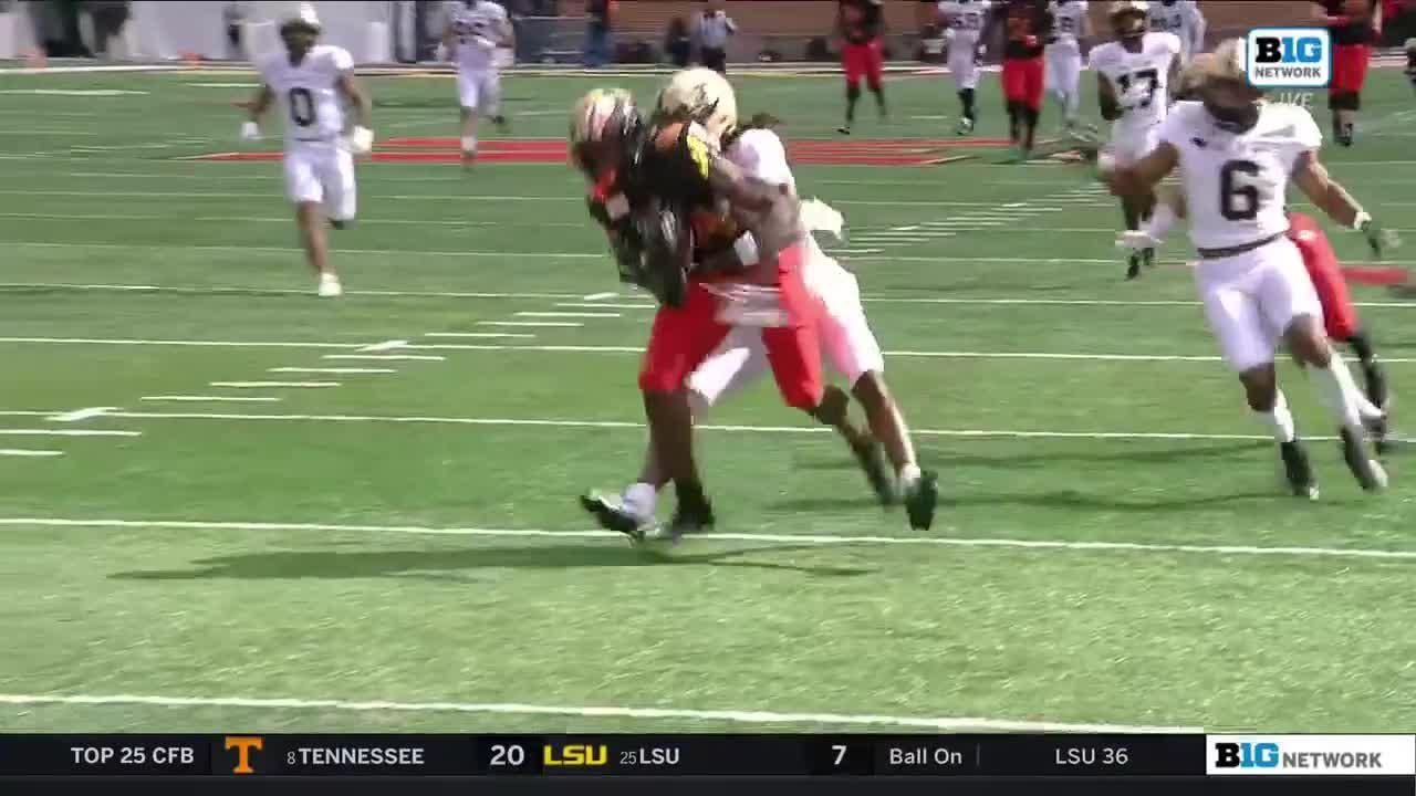Corey Dyches drags defender into end zone for a Maryland TD - ESPN Video
