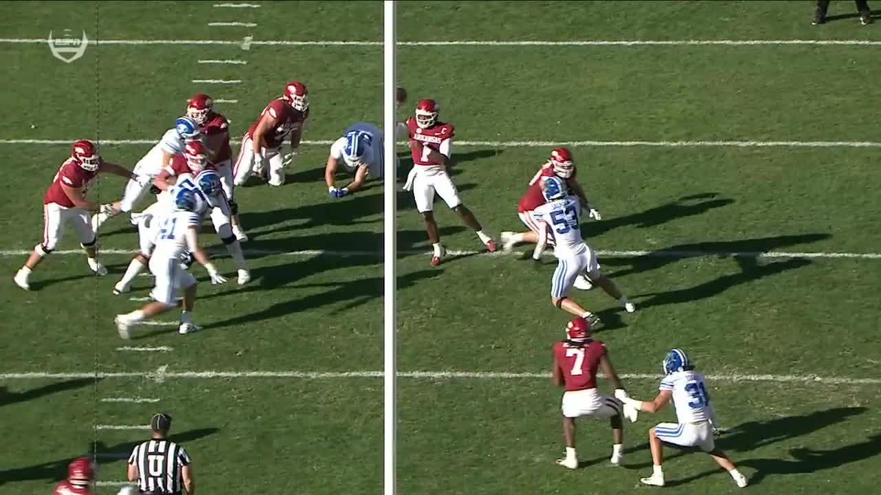 Touchdown! Matt Landers scores vs. BYU - ESPN Video