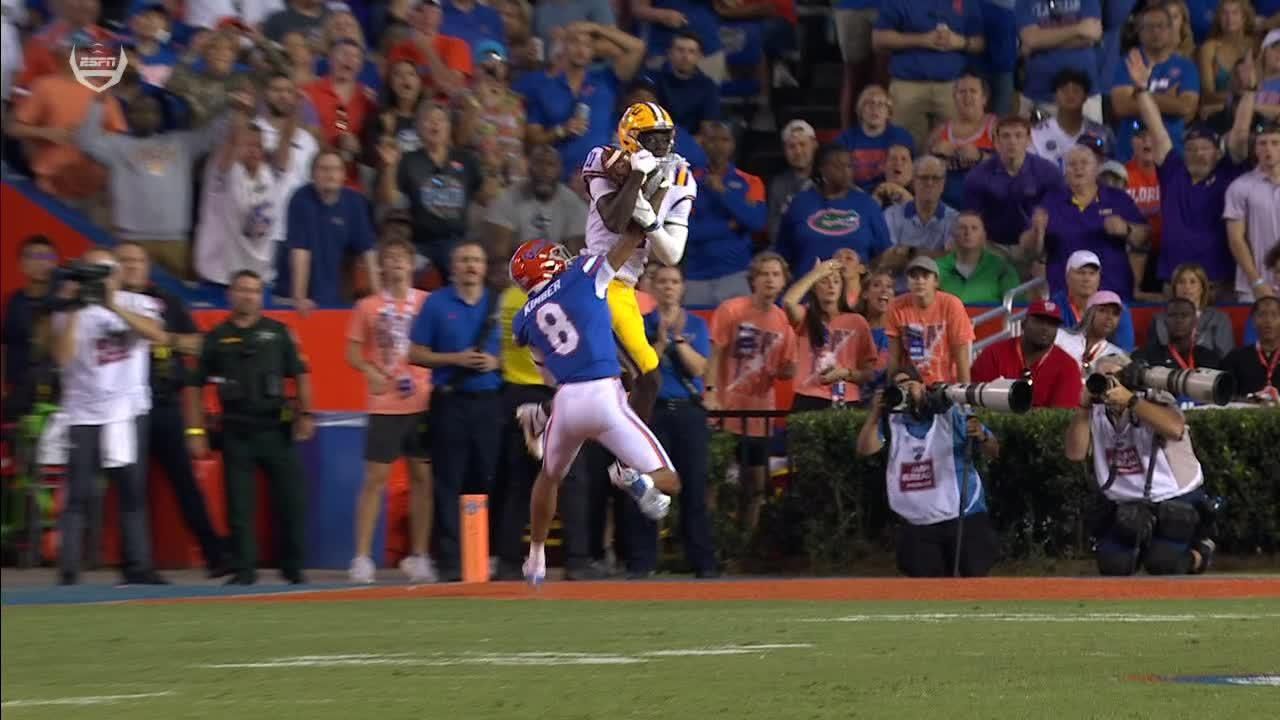 Brian Thomas makes an impressive snag for an LSU TD - ESPN Video