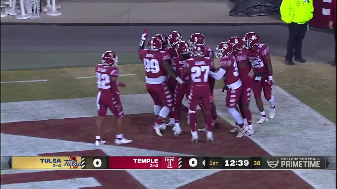 Pick-6! Layton Jordan with the INT and score vs. Tulsa - ESPN Video