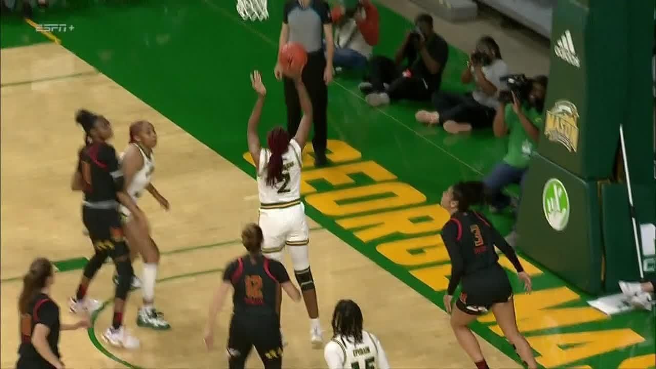 Tamia Lawhorne pump fakes and gets the layup - ESPN Video