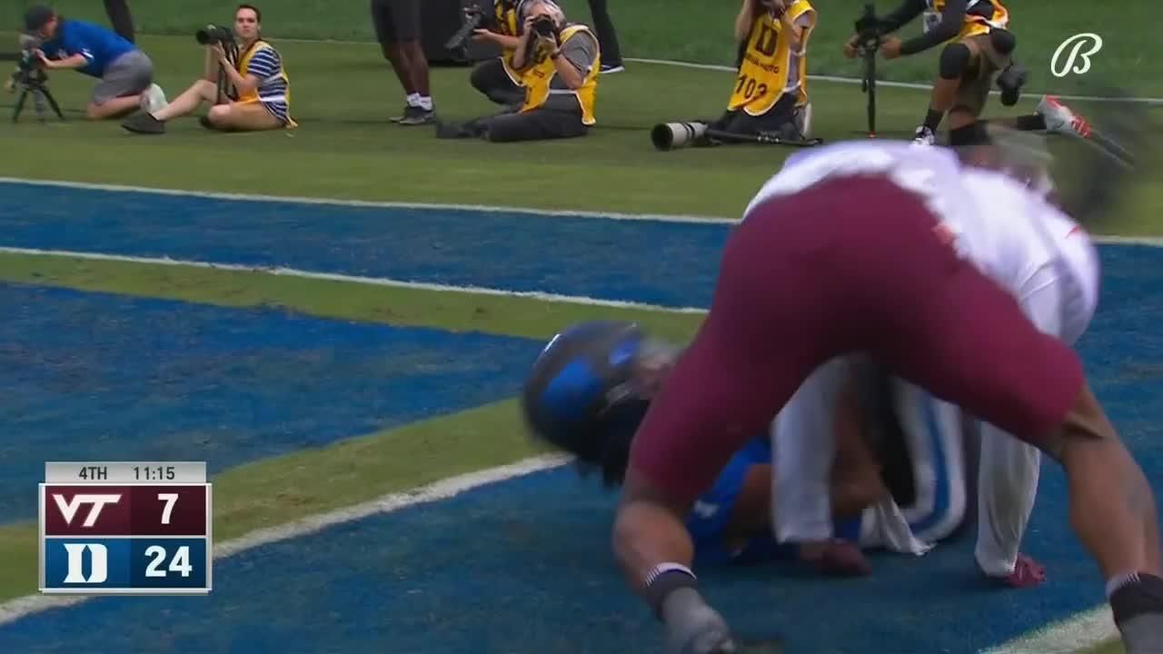 Riley Leonard airs it out for 6-yard touchdown - ESPN Video