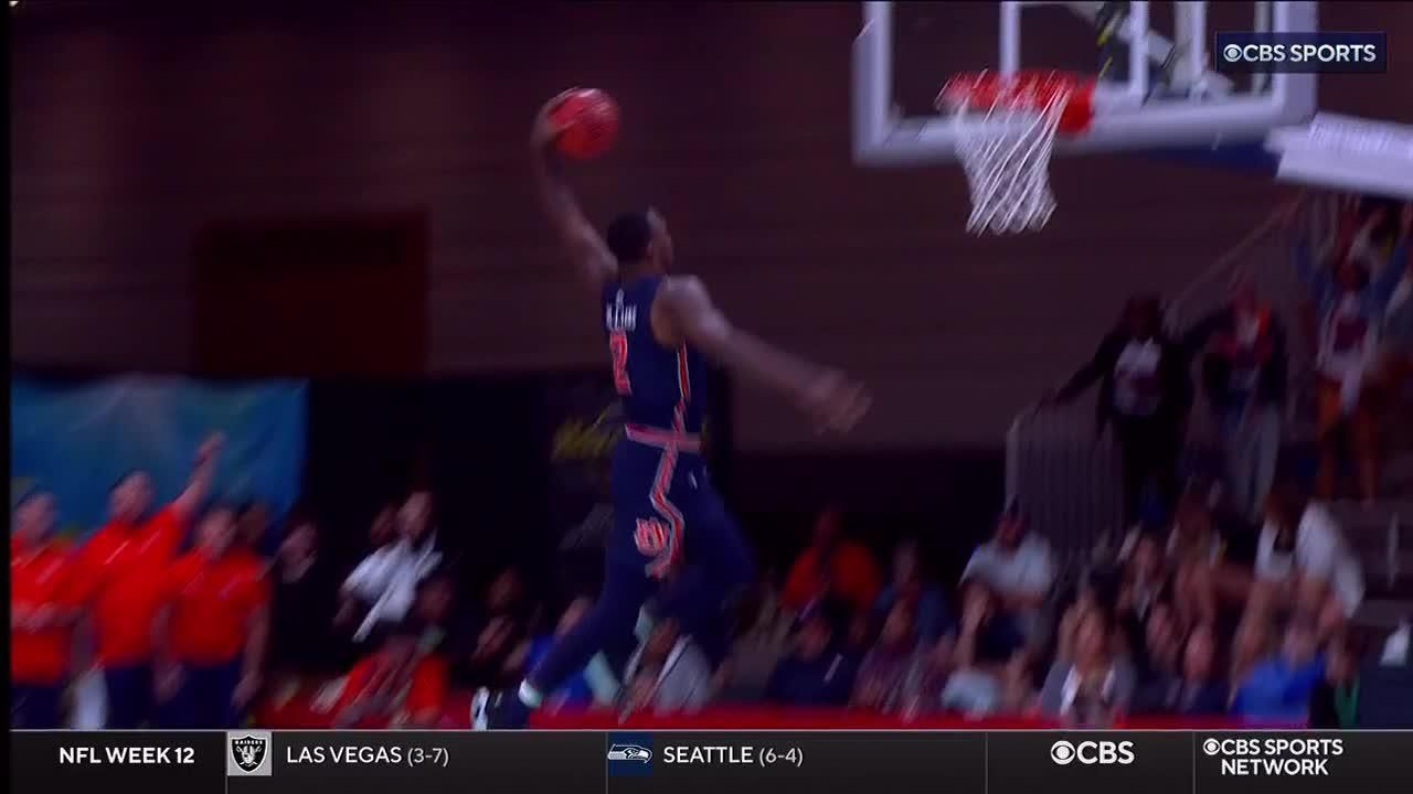 Auburn's Jaylin Williams flushes big slam - ESPN Video