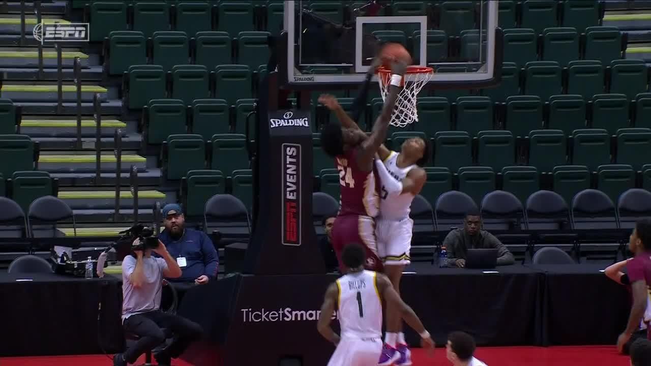 Naheem McLeod rocks the rim with slam - ESPN Video